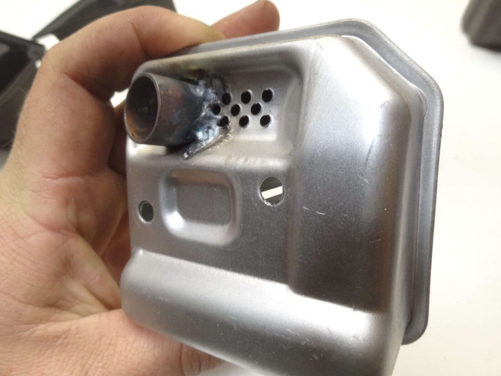 For Stihl dual port muffler MS170 MS180 017 018 MS 180 170 Chainsaw ...